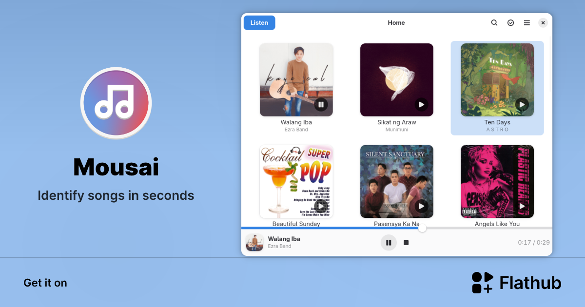 Install Mousai on Linux | Flathub