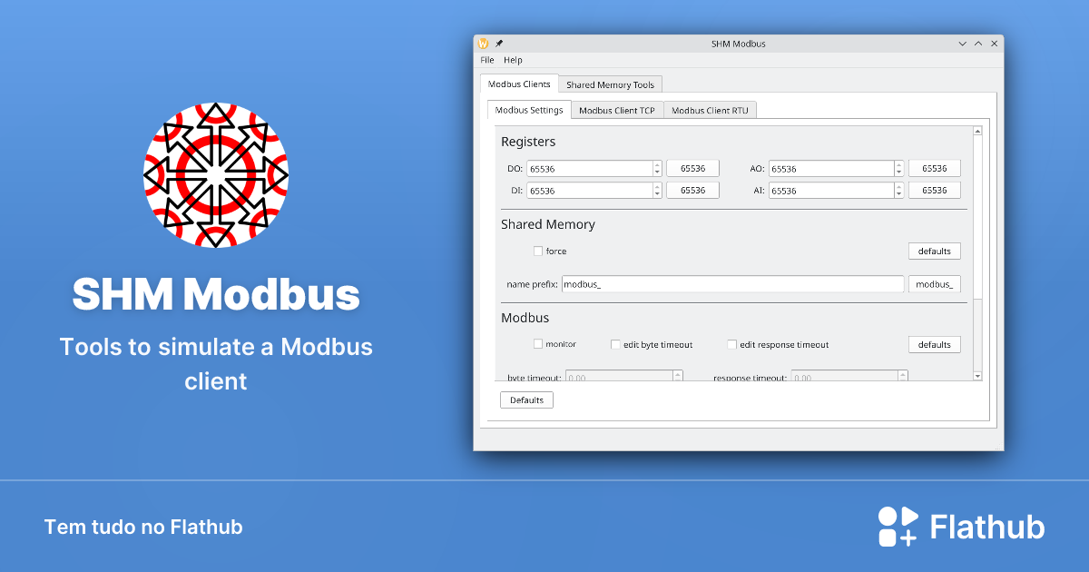 Instalar SHM Modbus no Linux | Flathub