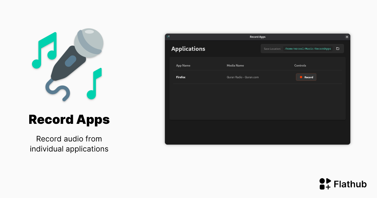 Install Record Apps on Linux | Flathub