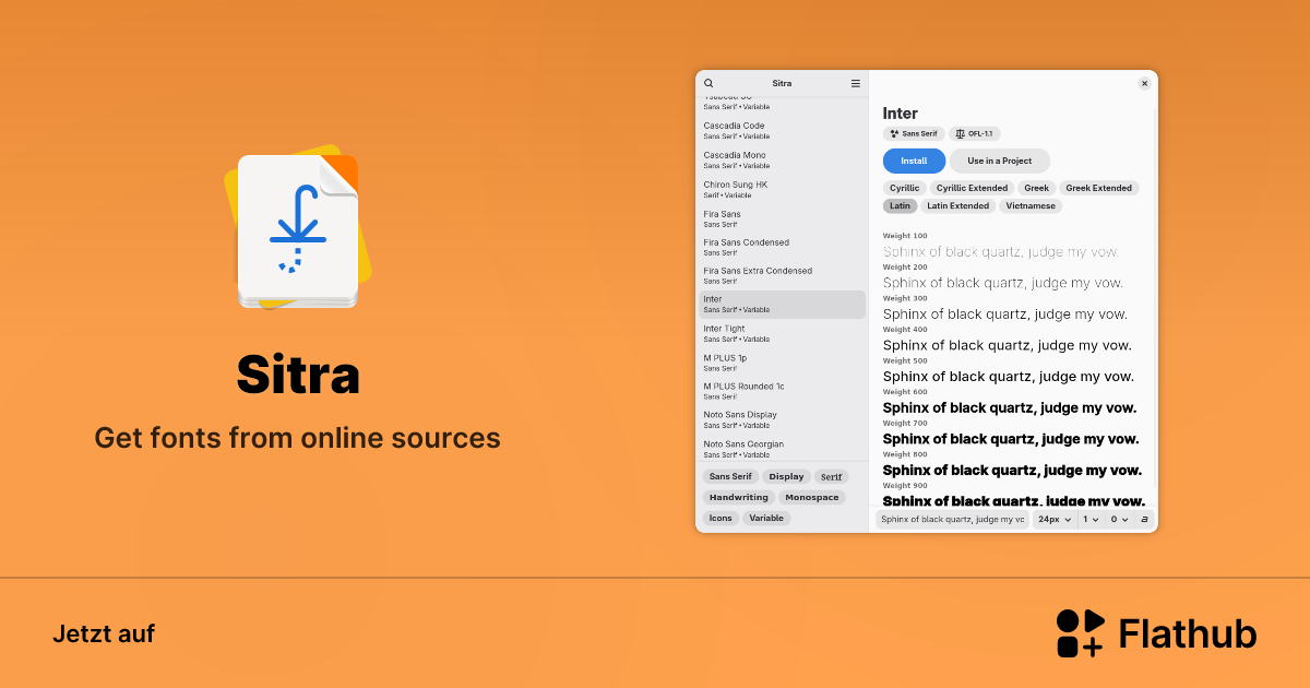 Sitra auf Linux installieren | Flathub