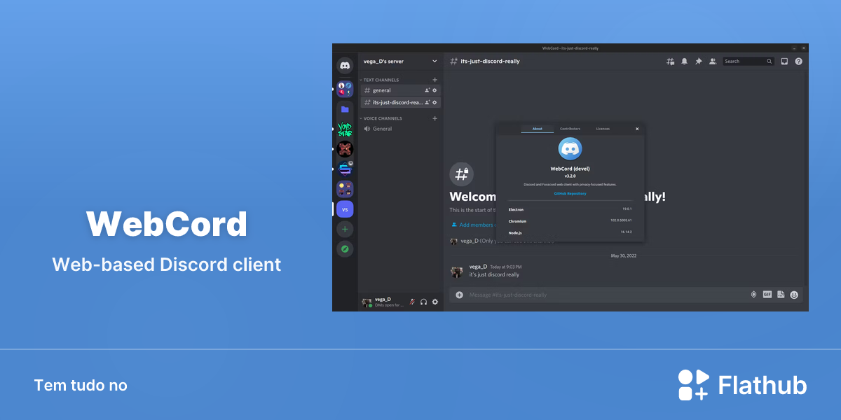 Instalar WebCord no Linux | Flathub