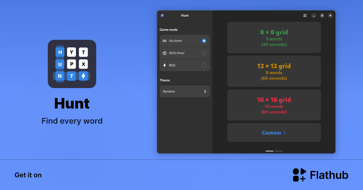 Install Hunt on Linux | Flathub
