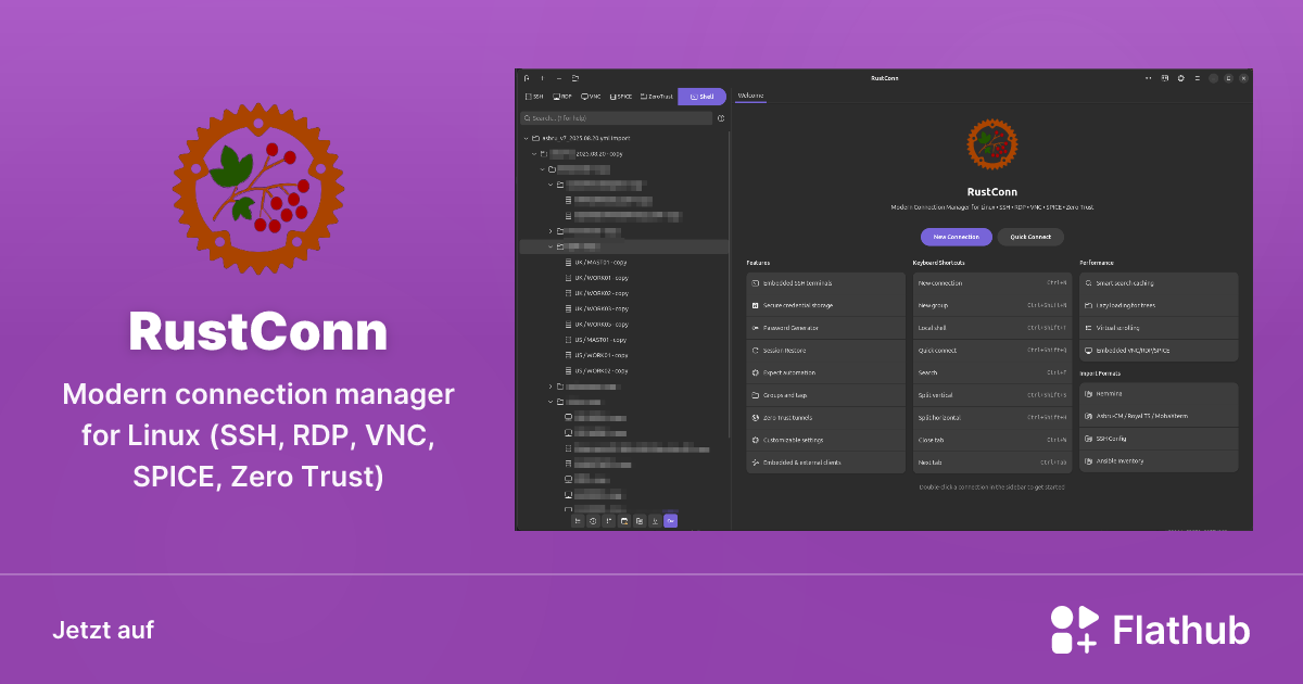 RustConn auf Linux installieren | Flathub