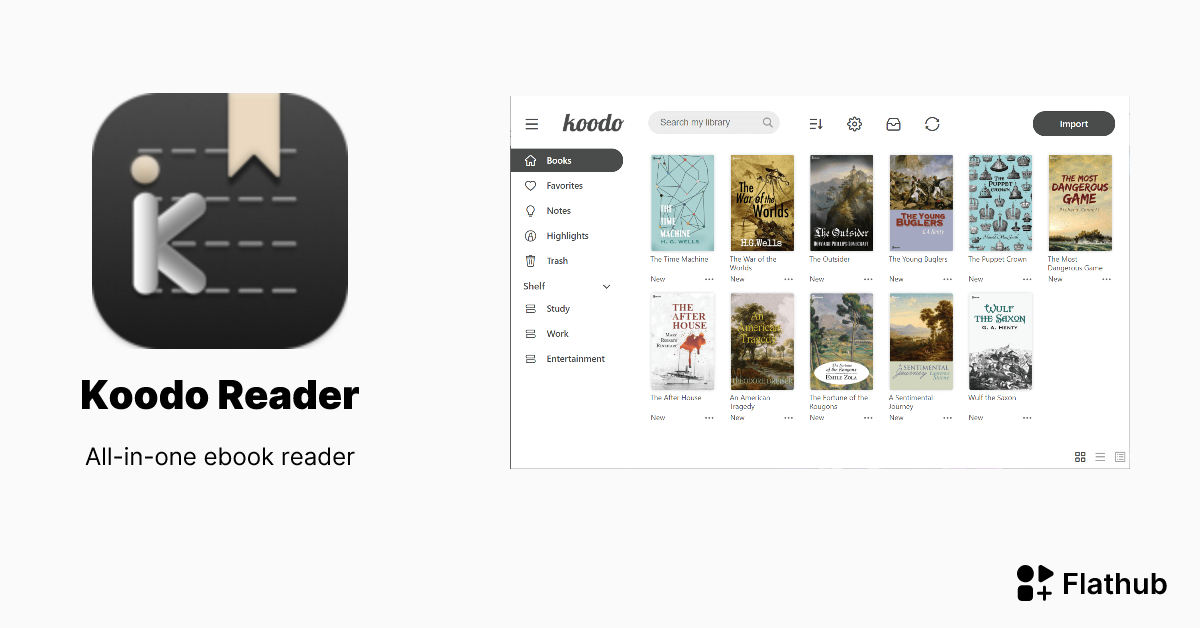 Install Koodo Reader on Linux | Flathub