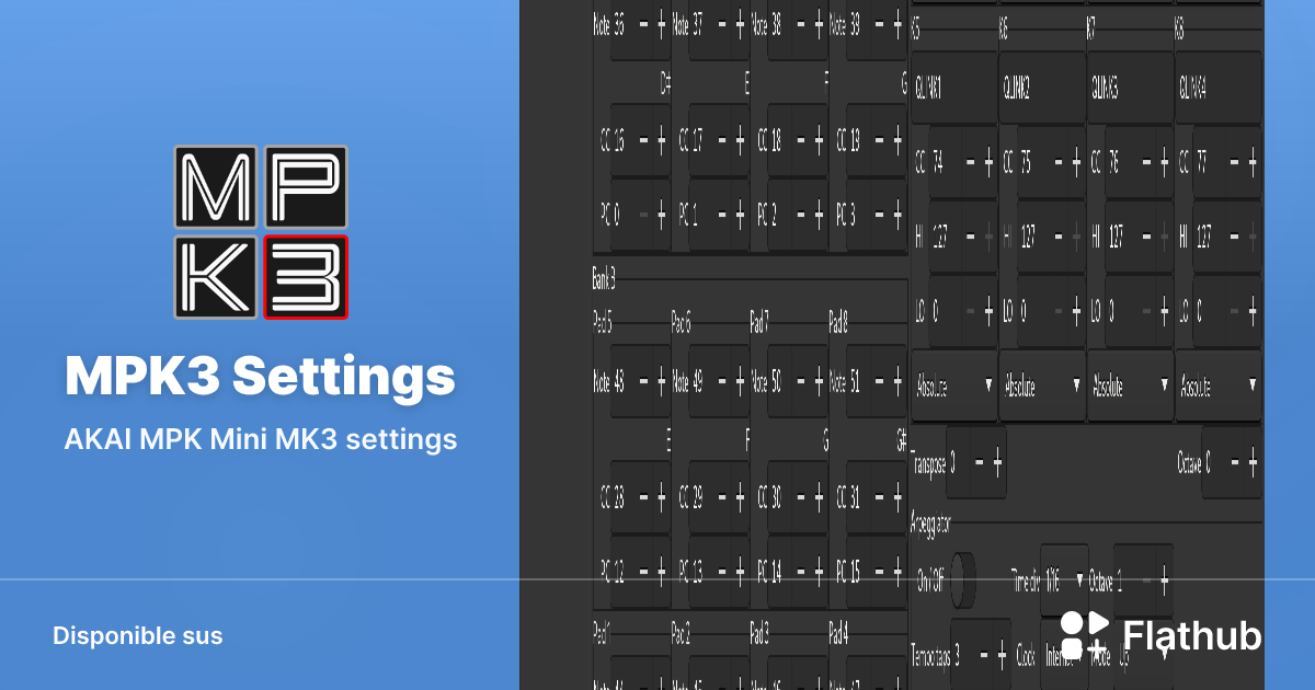 Installar Mpk3 Settings Sus Linux Flathub
