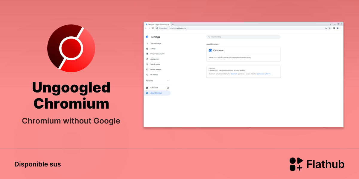 Installar Ungoogled Chromium sus Linux | Flathub