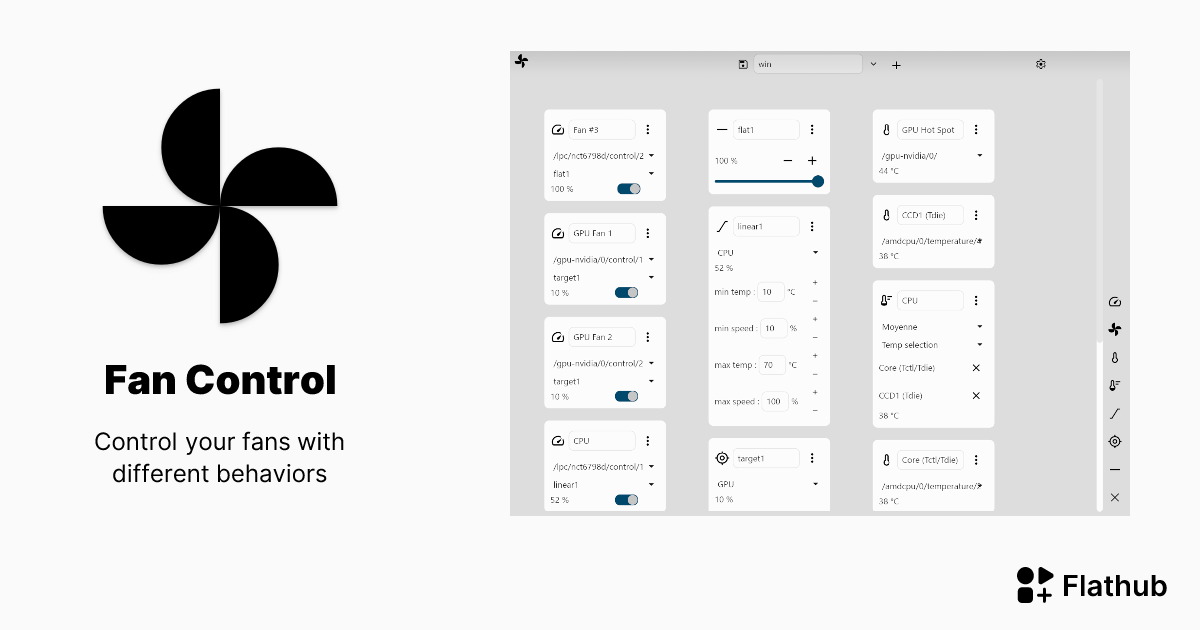Menginstal fan-control di Linux | Flathub