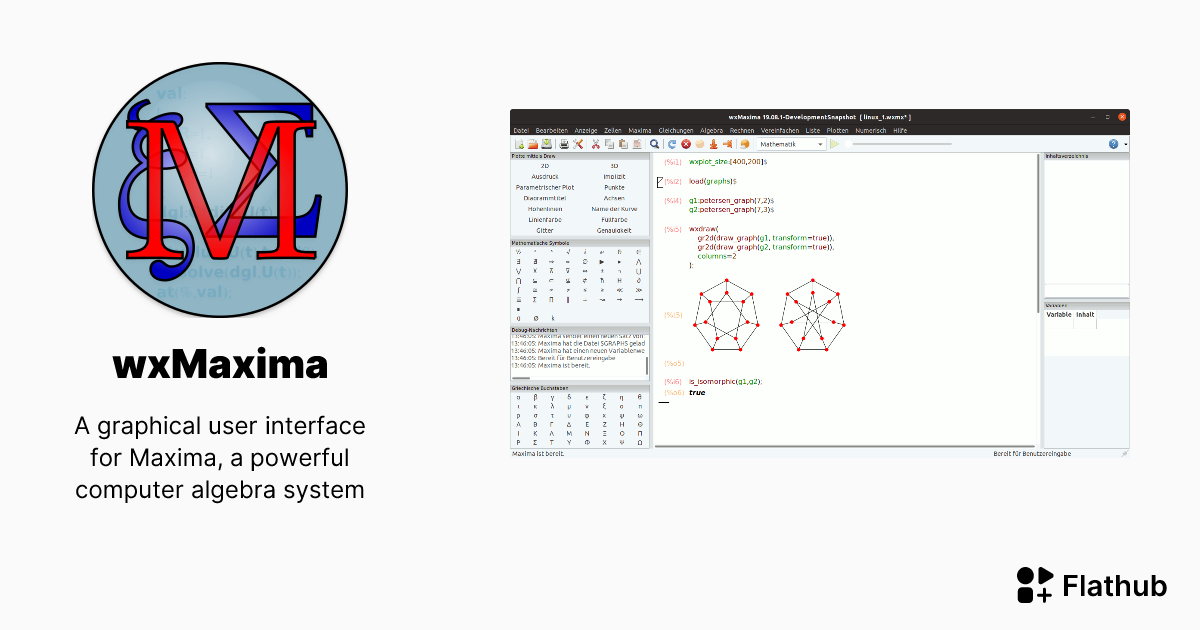 Instalar wxMaxima en Linux | Flathub