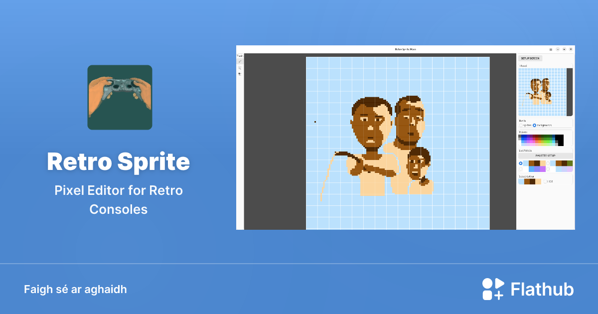 Suiteáil Retro Sprite ar Linux | Flathub