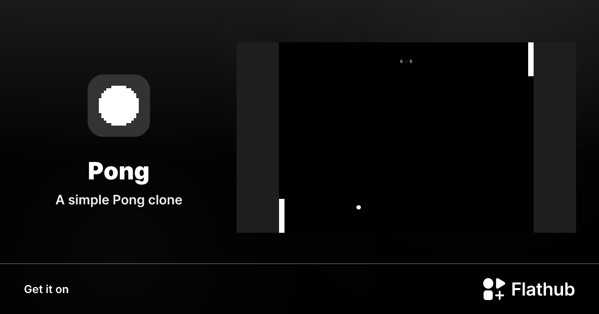 Install Pong on Linux | Flathub