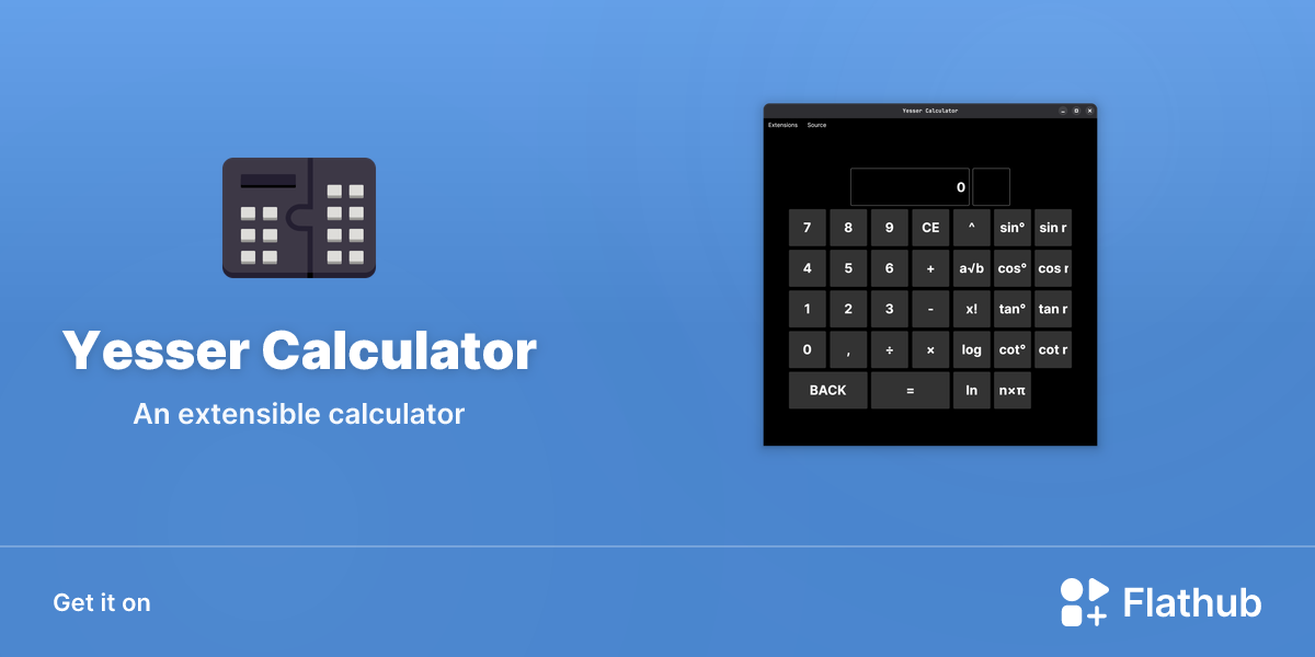 Install Yesser Calculator on Linux | Flathub