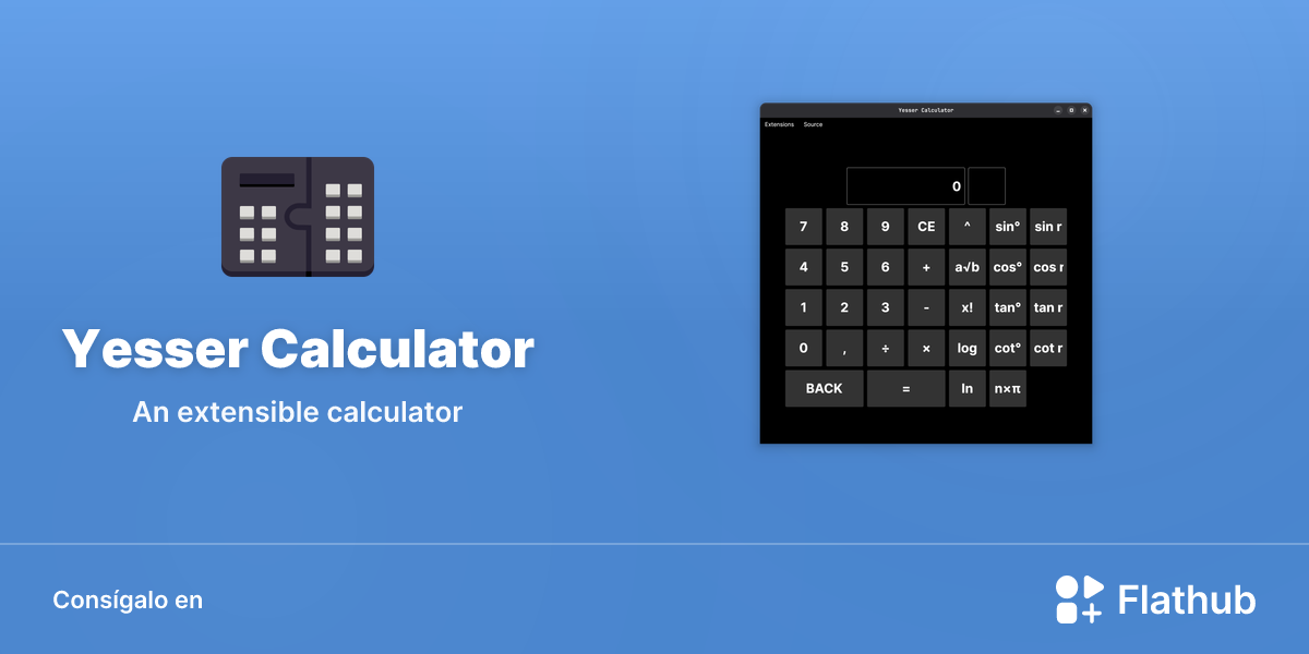 Instalar Yesser Calculator en Linux | Flathub