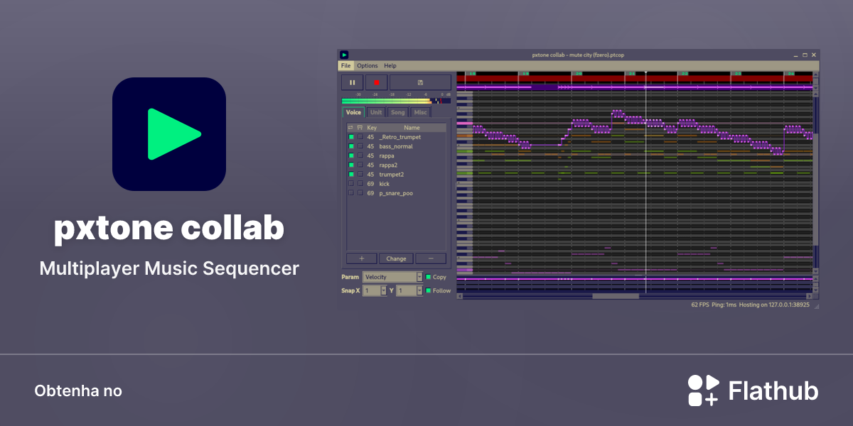 Instalar pxtone collab no Linux | Flathub