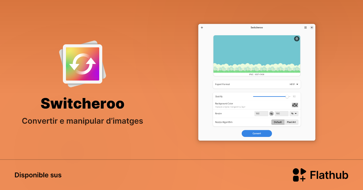 Installar Switcheroo sus Linux | Flathub