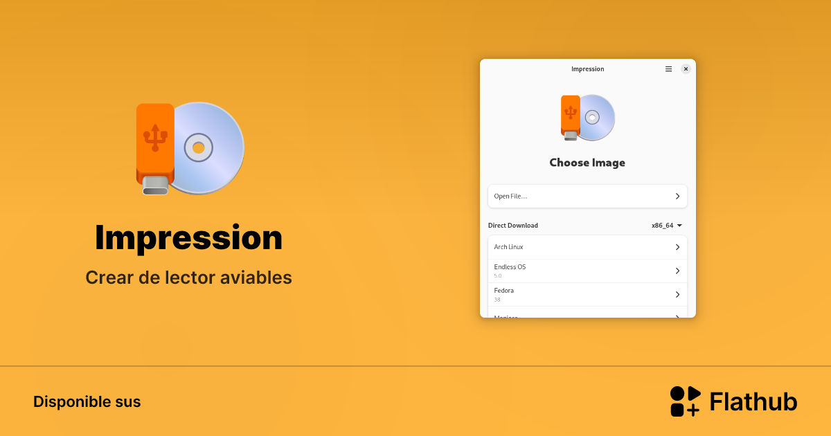 Installar Impression sus Linux | Flathub