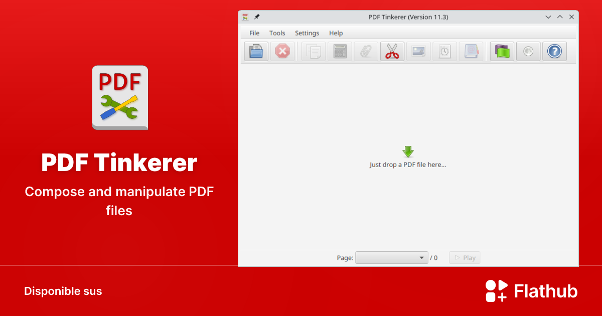 Installar PDF Tinkerer sus Linux | Flathub