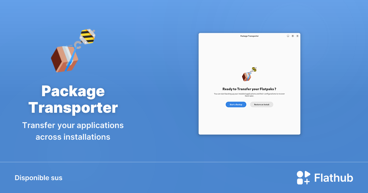 Installar Package Transporter sus Linux | Flathub