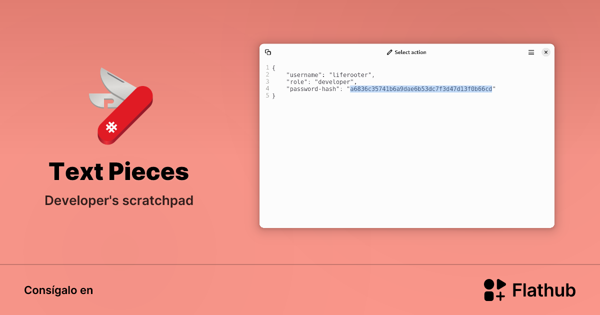 Instalar Text Pieces en Linux | Flathub