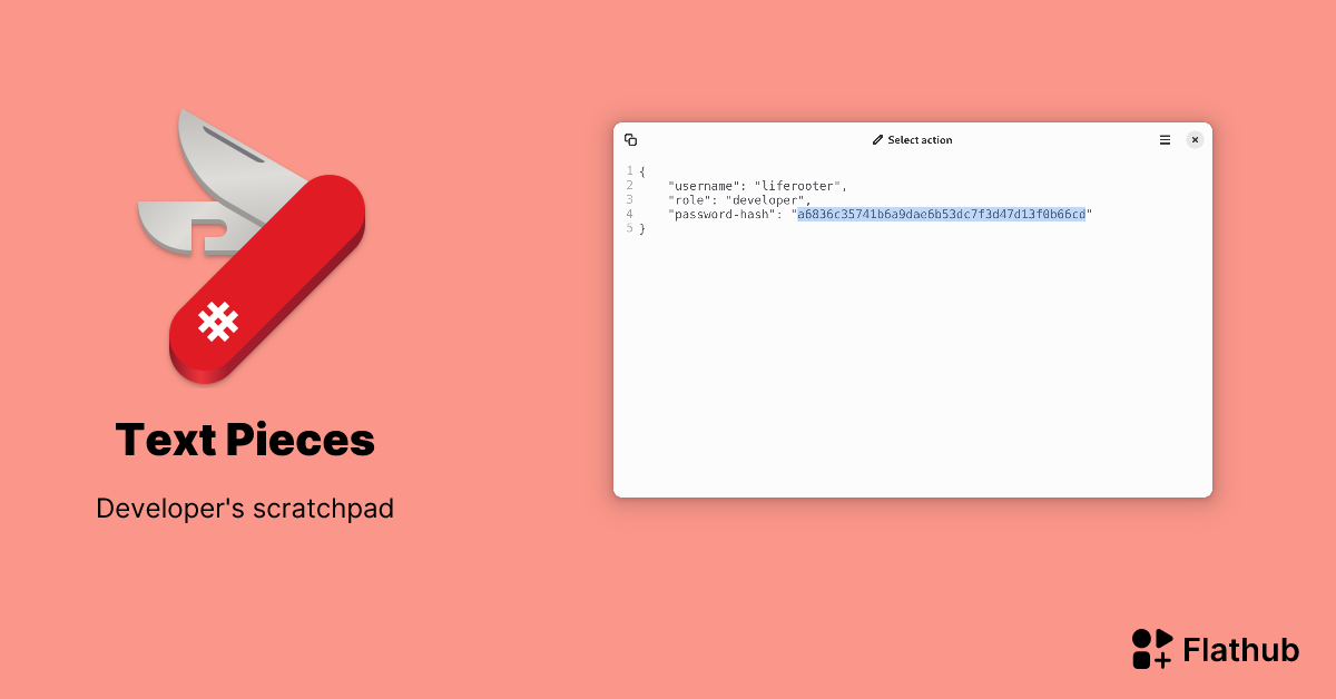 Install Text Pieces on Linux | Flathub