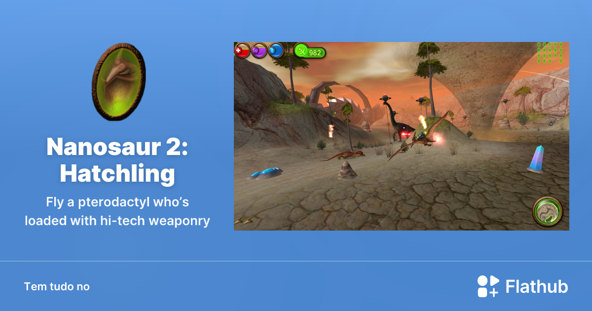 Instalar Nanosaur 2: Hatchling no Linux | Flathub