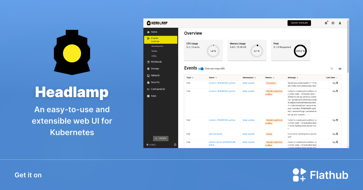 Install Headlamp on Linux | Flathub