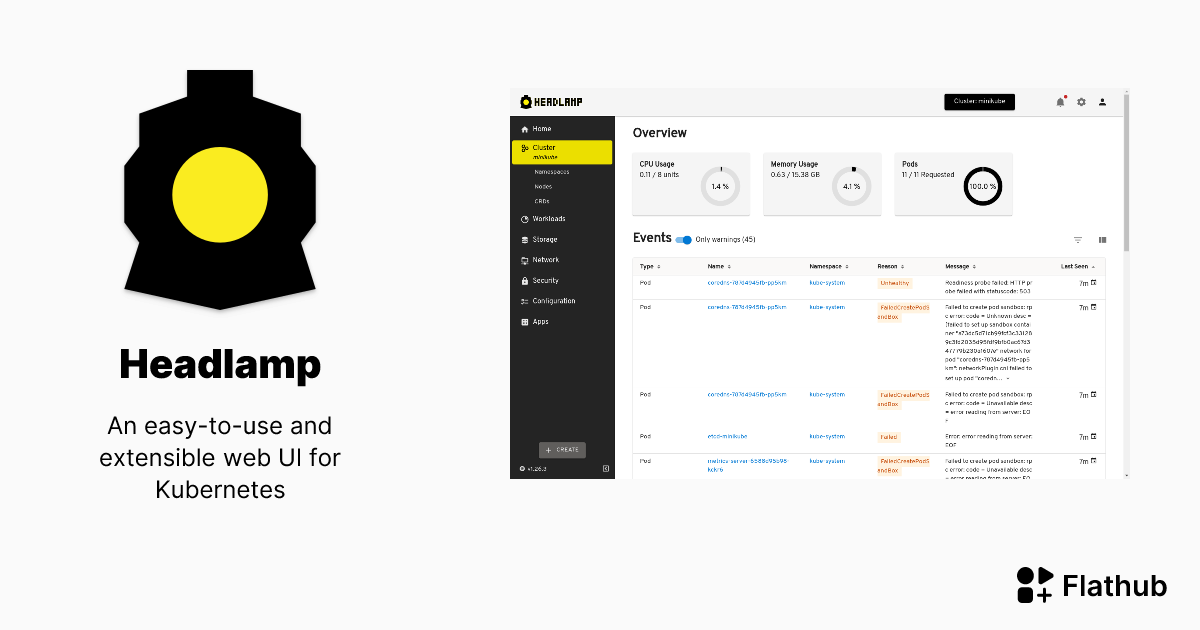 Install Headlamp on Linux | Flathub