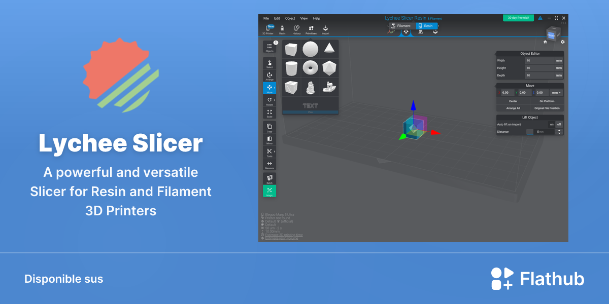 Installar Lychee Slicer sus Linux | Flathub