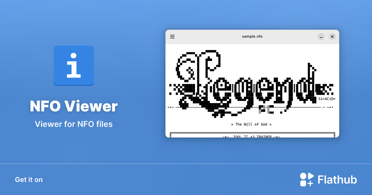 Install NFO Viewer on Linux | Flathub