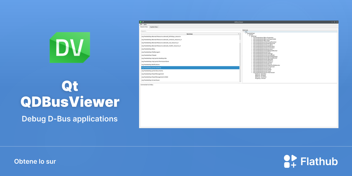 Installar Qt QDBusViewer sur Linux | Flathub