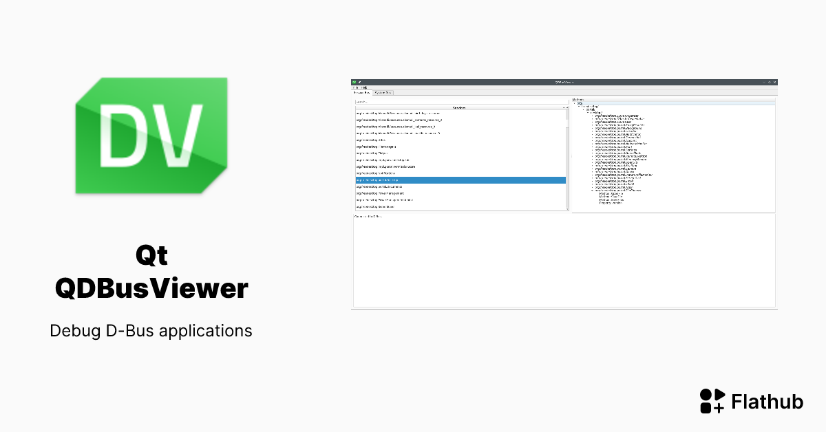 Instalar Qt QDBusViewer no Linux | Flathub