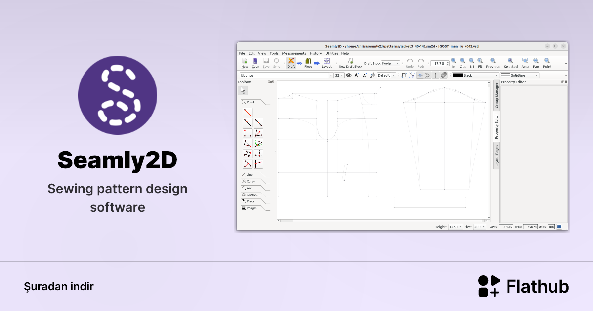 Seamly2D uygulamasını Linux'ta kur | Flathub