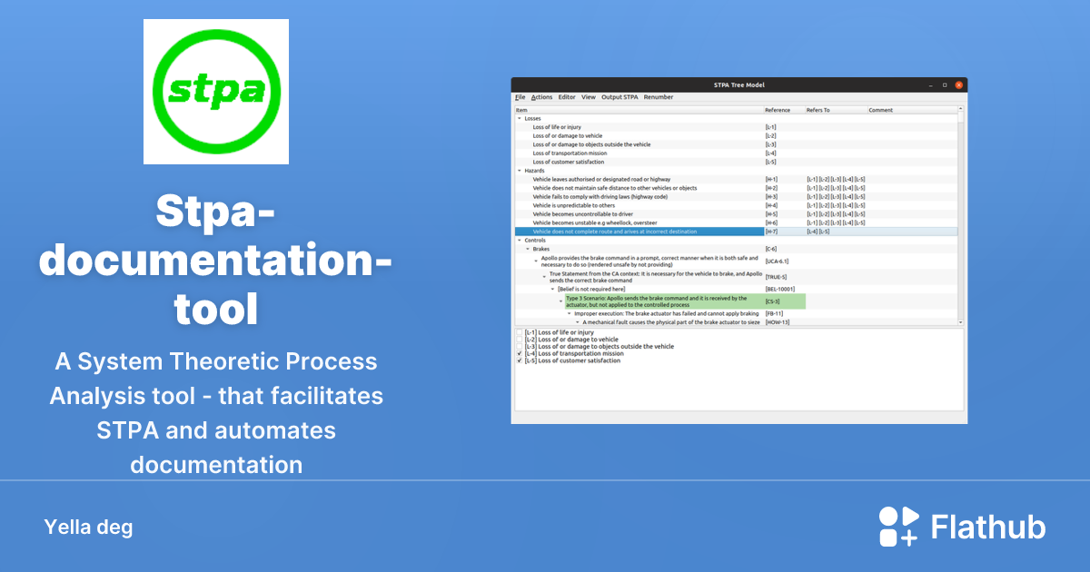 Sbedd Stpa-documentation-tool deg Linux | Flathub