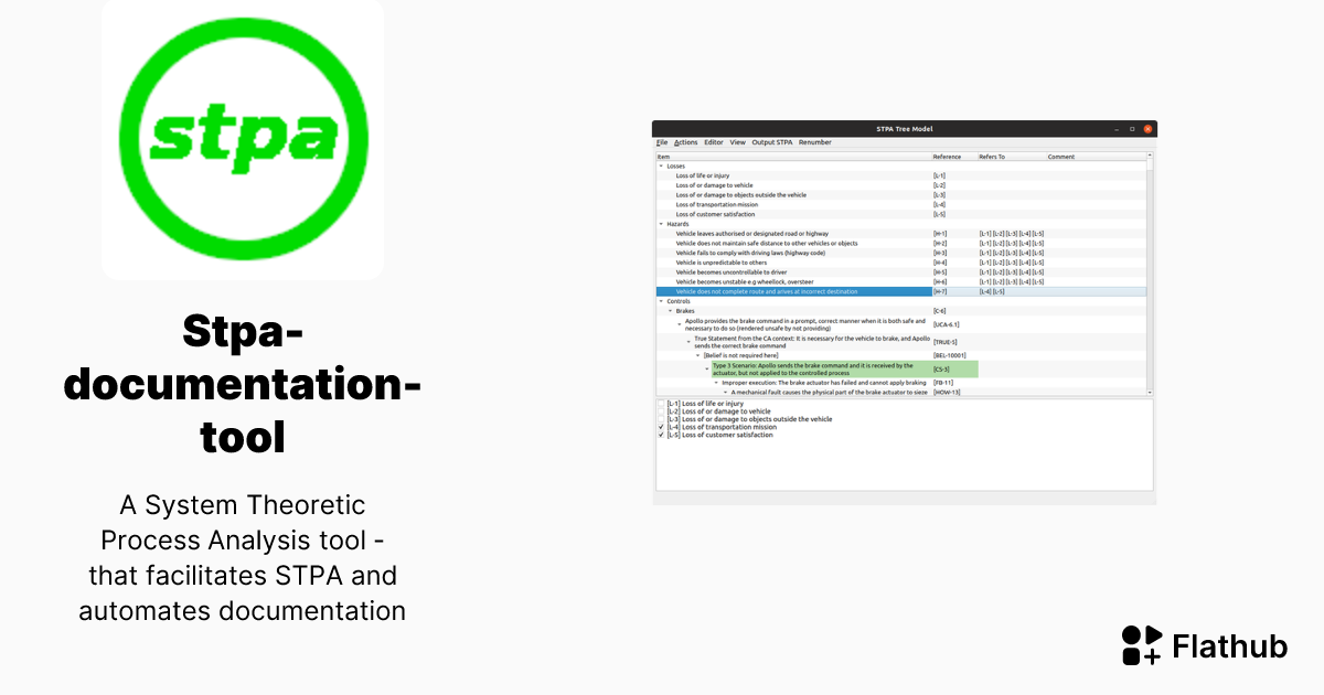 Stpa-documentation-tool uygulamasını Linux'ta kur | Flathub
