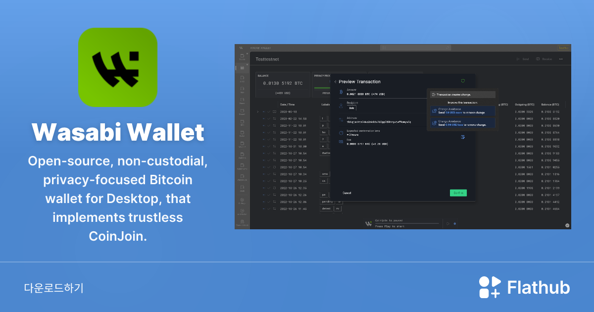 Install Wasabi Wallet on Linux | Flathub