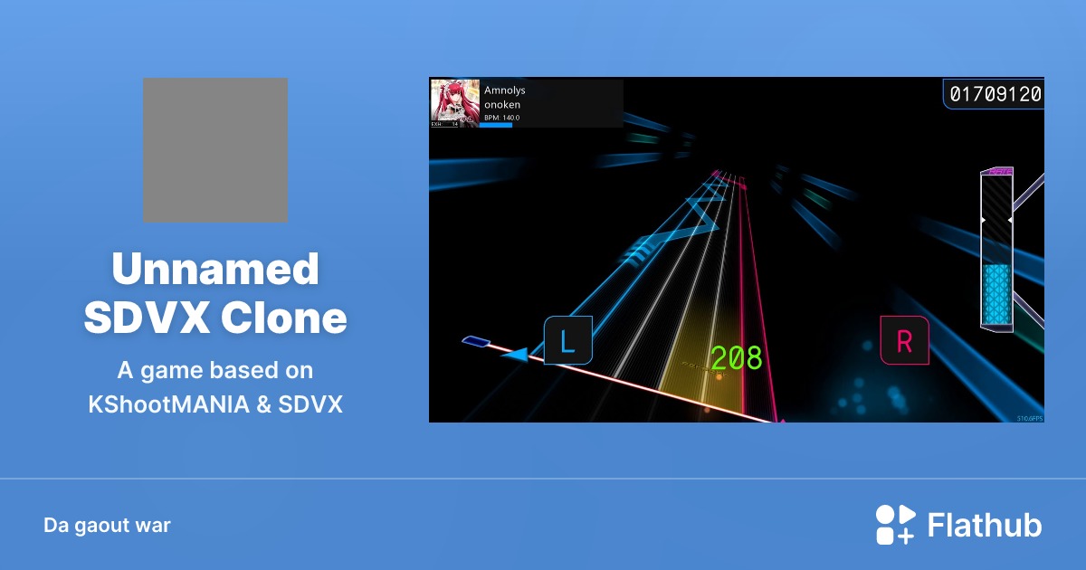 Install Unnamed SDVX Clone on Linux | Flathub