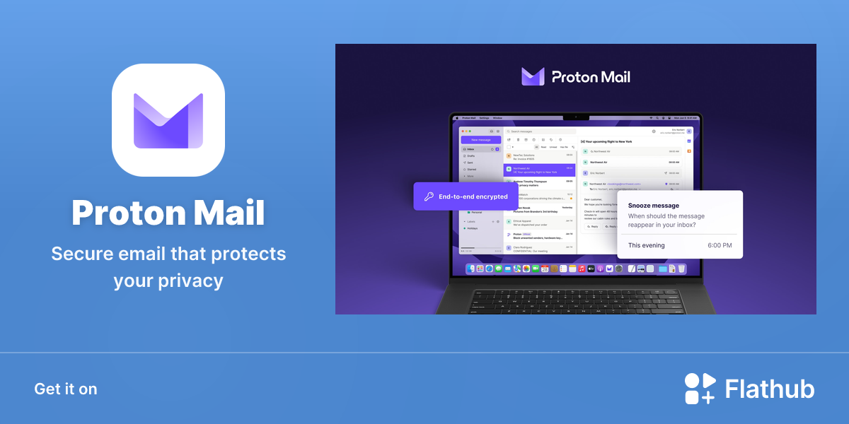 Proton Mail لەسەر لینوکس دابمەزرێنە | فلاتهەب