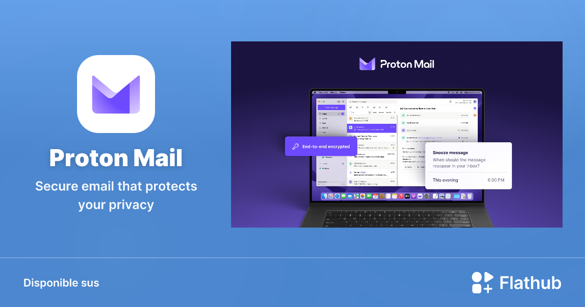 Installar Proton Mail sus Linux | Flathub