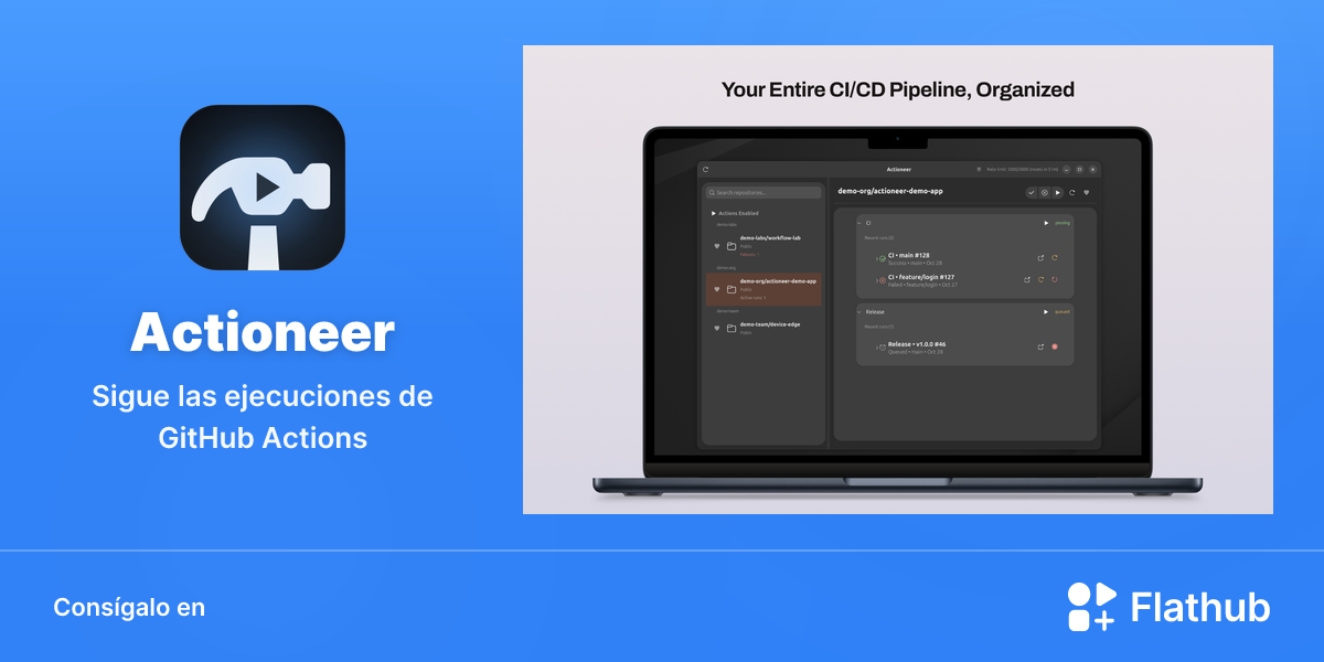 Instalar Actioneer en Linux | Flathub