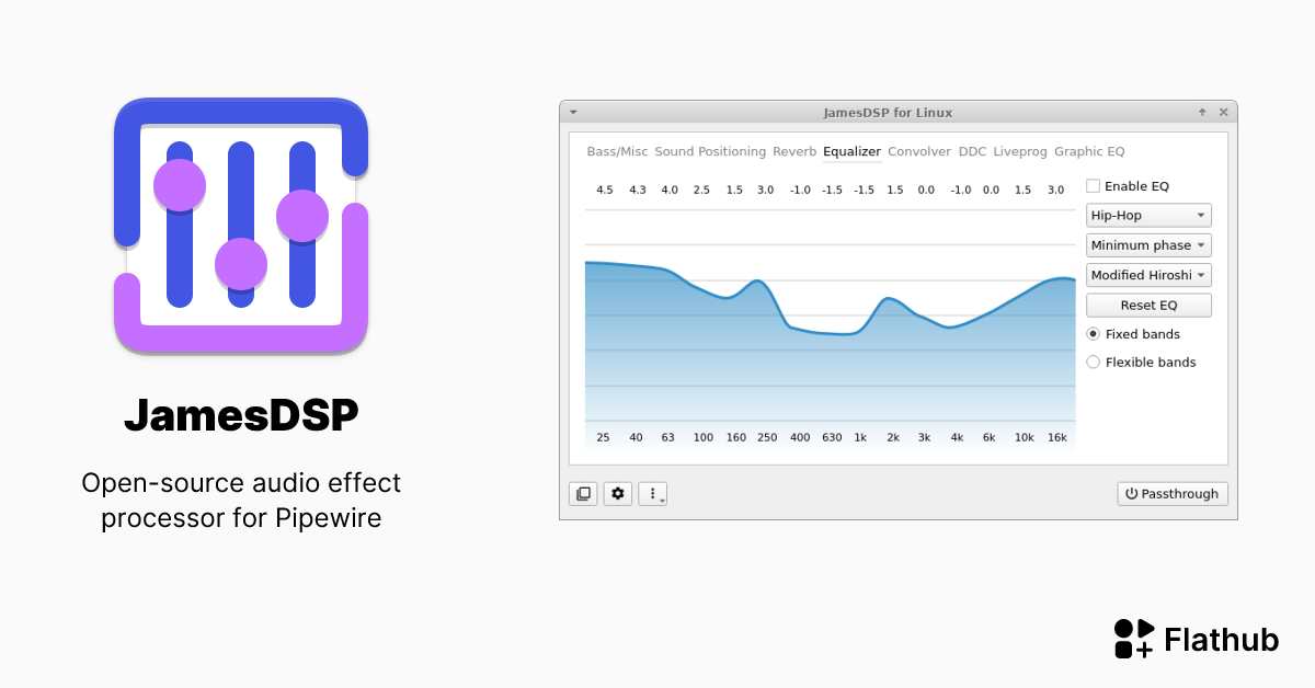 Install JamesDSP on Linux | Flathub