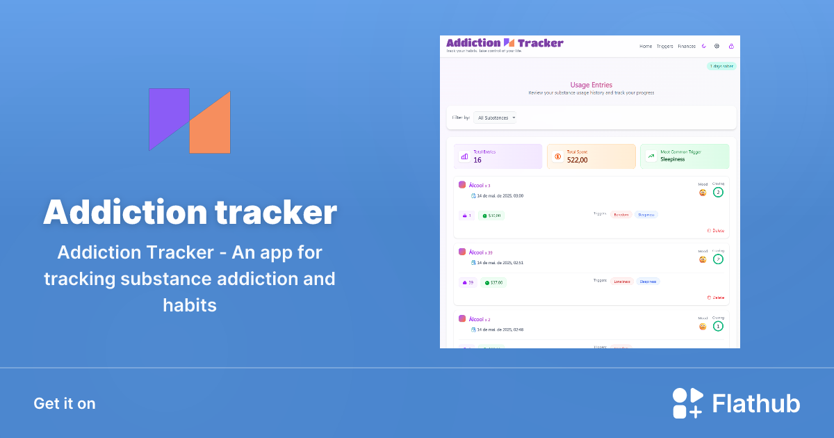 Install Addiction tracker on Linux | Flathub