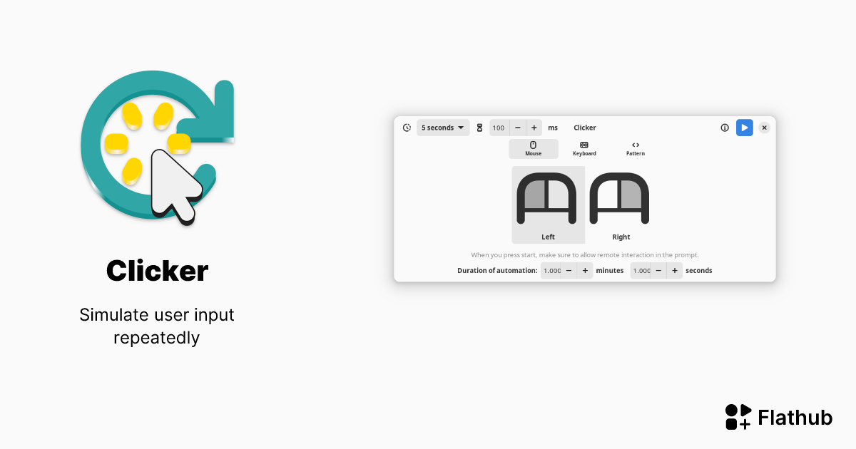 Установить «Clicker» на Linux | Flathub