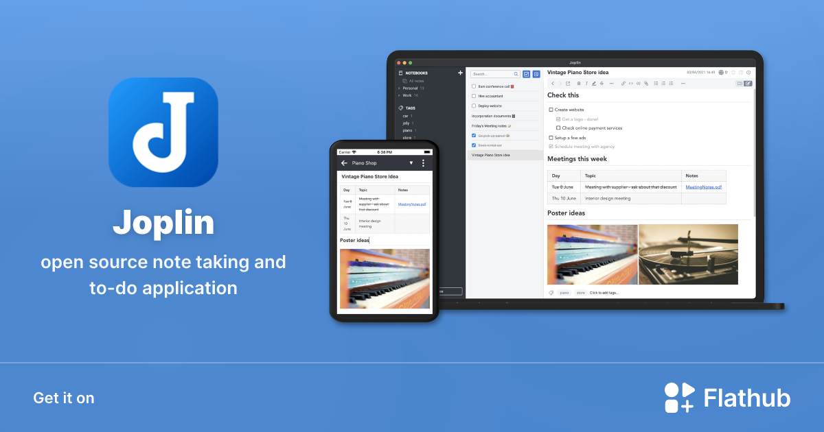 Install Joplin on Linux | Flathub