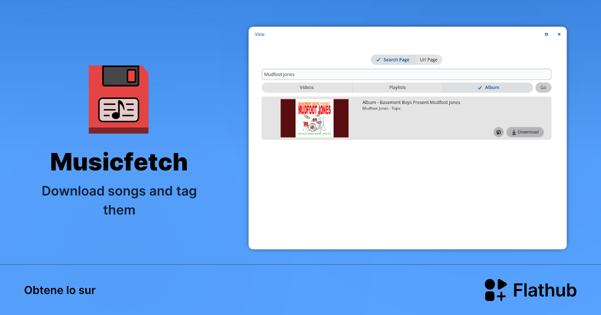 Installar Musicfetch sur Linux | Flathub
