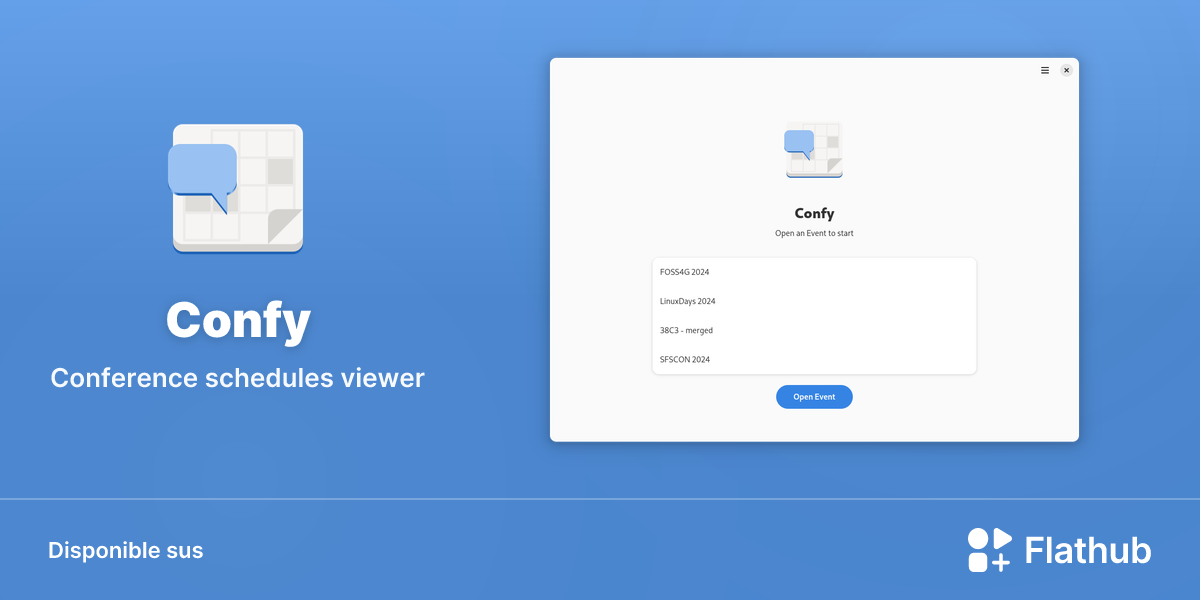 Installar Confy sus Linux | Flathub