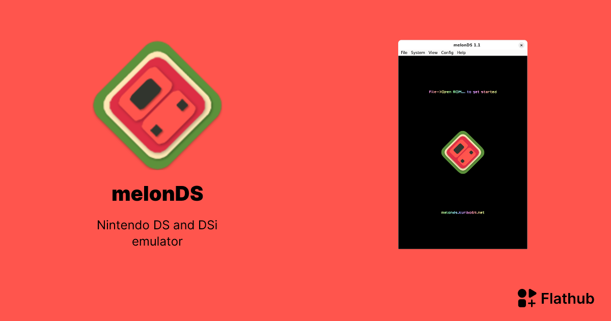 Install melonDS on Linux | Flathub