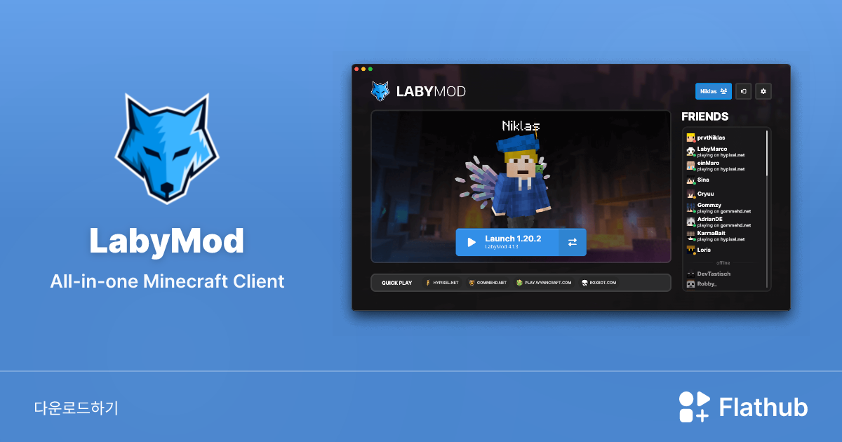 Install LabyMod on Linux | Flathub