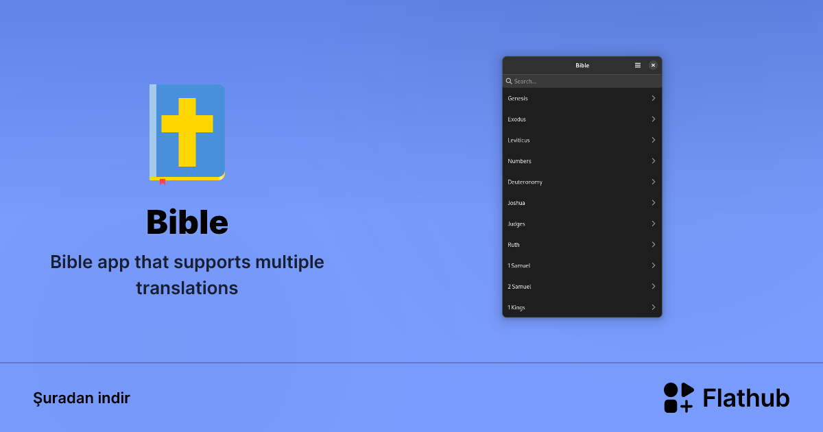 Bible uygulamasını Linux'ta kur | Flathub