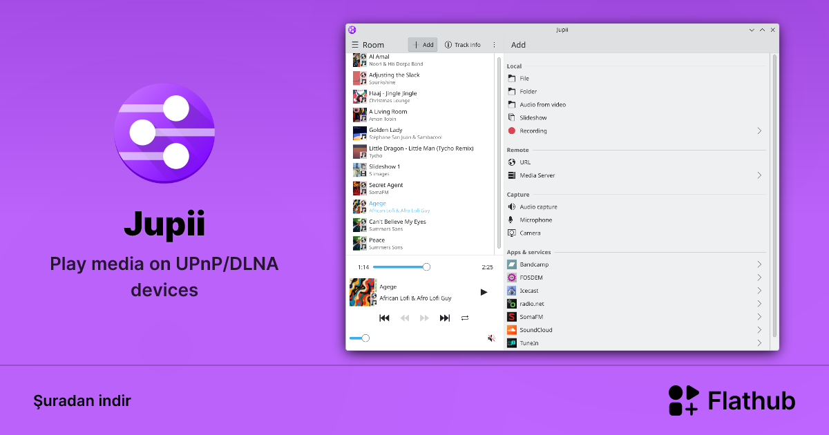 Jupii uygulamasını Linux'ta kur | Flathub