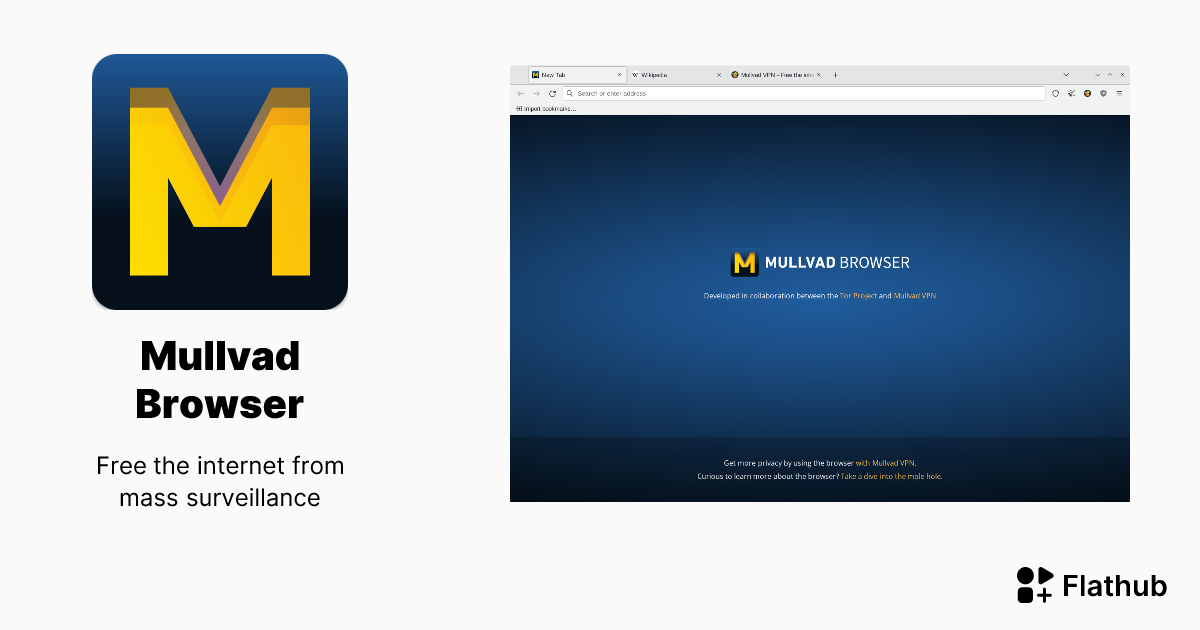 Instalar Mullvad Browser en Linux | Flathub
