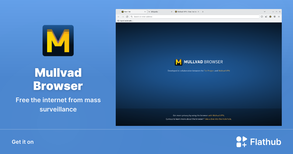 Install Mullvad Browser on Linux | Flathub